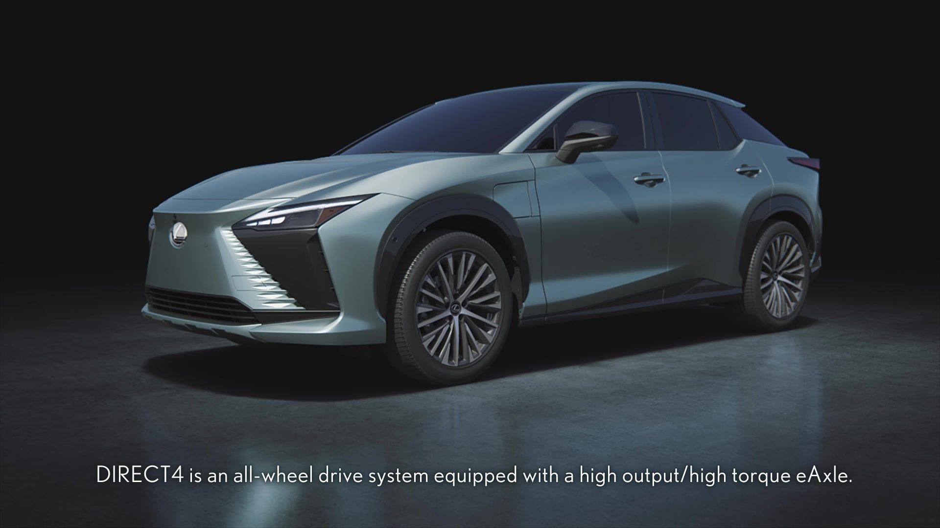 New Lexus RZ 450e Direct4 tech animation