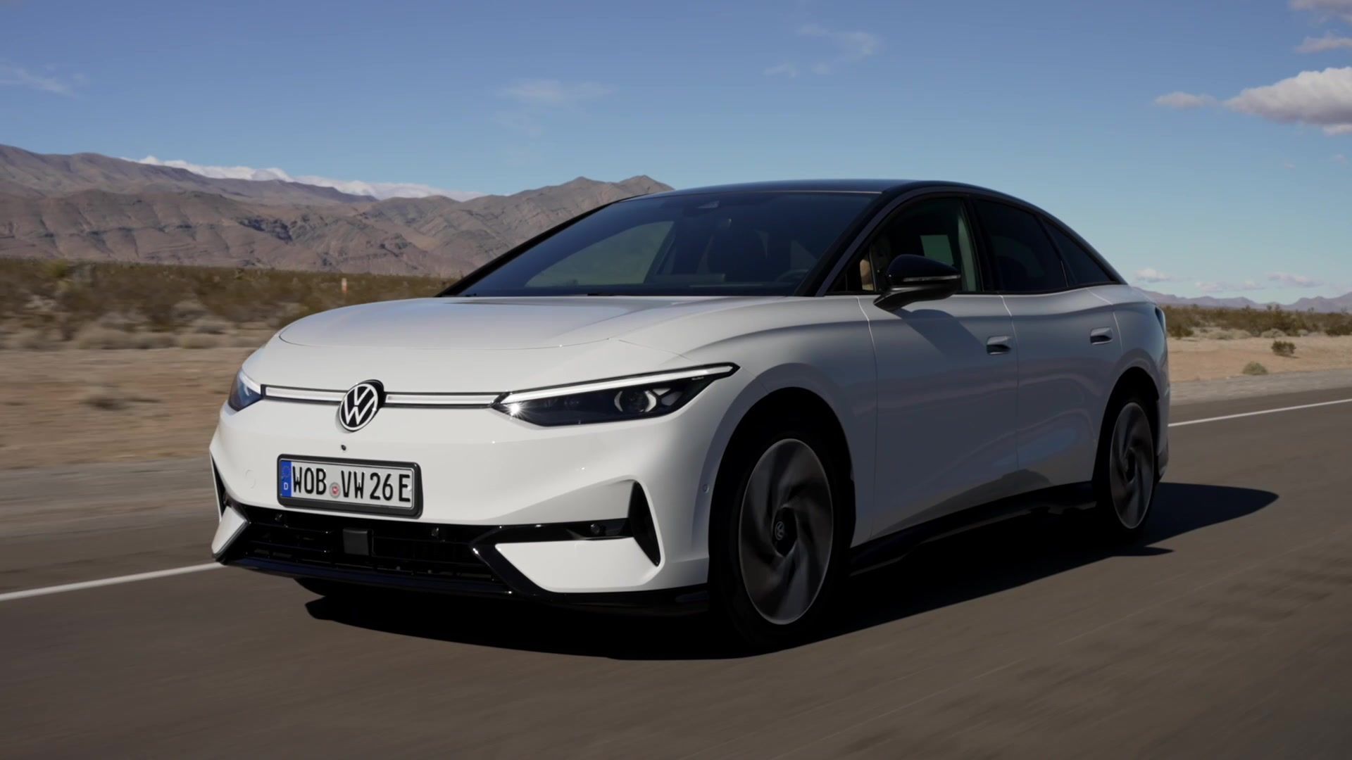 Volkswagen at the CES 2024 - Volkswagen ID.7 Driving Video